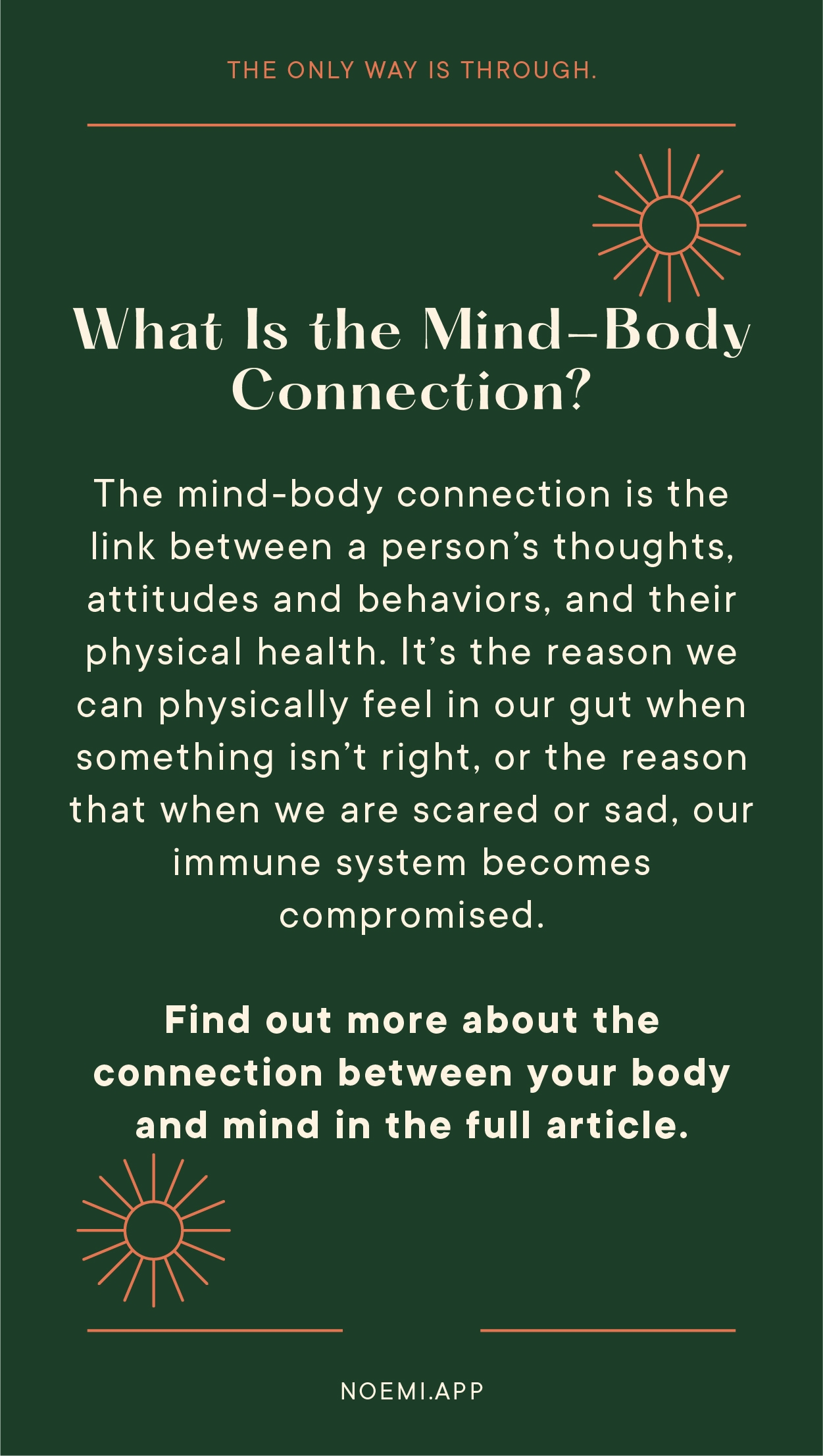 The MindBody Connection: How does the mind affect the body? →