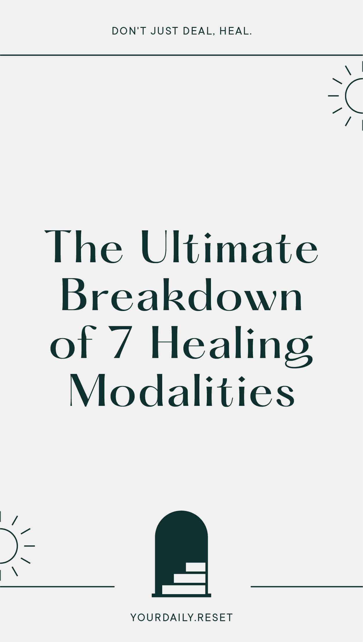 Don’t be fooled by these 7 healing modalities →Articles to Help Reset ...